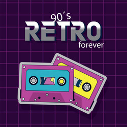 Editable 90s retro text style effect Royalty Free Vector