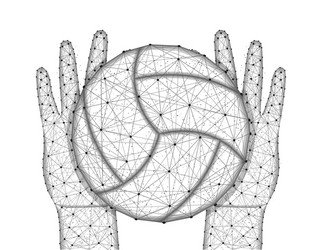 Two Hands Holding Ball Vector Images (over 170)