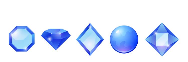 Red gem emerald jewel sapphire Royalty Free Vector Image