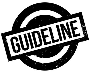 Guideline rubber stamp Royalty Free Vector Image