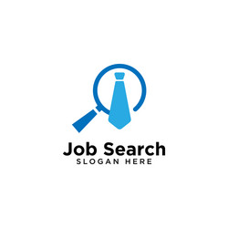 Job seeker logo design template Royalty Free Vector Image