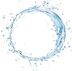Water splash circle Royalty Free Vector Image - VectorStock
