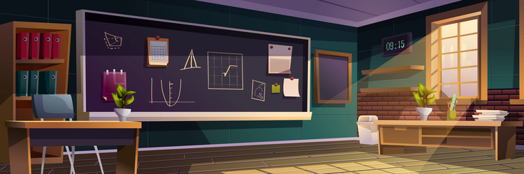 Empty Classroom Cartoon Background Vector Images (over 1,300)