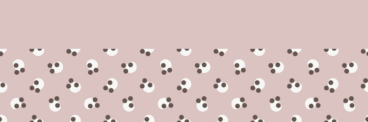 Hand drawn whimsical spotty dots seamless border Vector Image