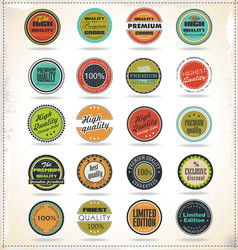 Retro label style collection set Royalty Free Vector Image