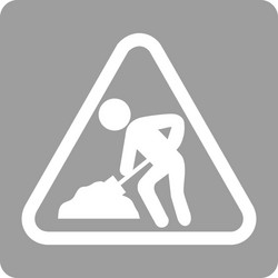 Work in progress sign board Royalty Free Vector Image