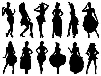 Burlesque Dancer Silhouette
