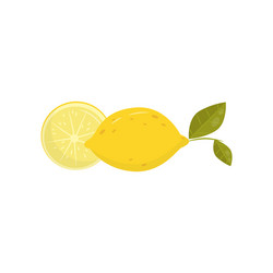 Lemon slice cartoon Royalty Free Vector Image - VectorStock