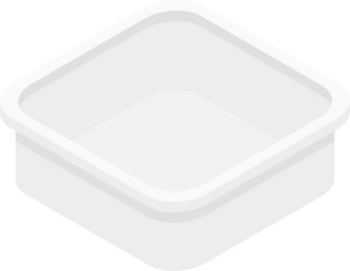 Plastic box icon isometric recycle eco Royalty Free Vector