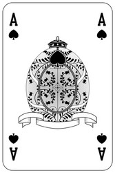 King Spade Poker Card Royalty Free Vector Image