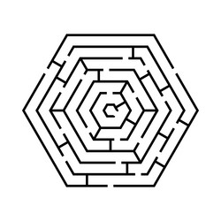 Set of labyrinth different shapes for game maze Vector Image