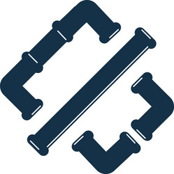 Pipe clamp icon design template isolated Vector Image