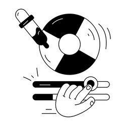 Trendy flat of colour picker Royalty Free Vector Image