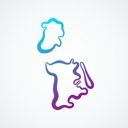 Macau - outline map Royalty Free Vector Image - VectorStock