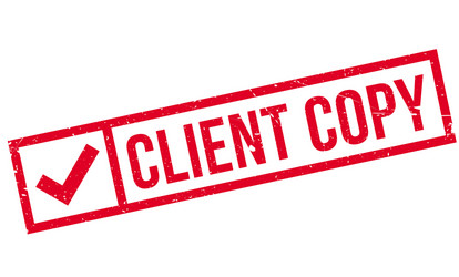 Client copy rubber stamp Royalty Free Vector Image
