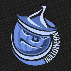 Logo for halloween holiday Royalty Free Vector Image