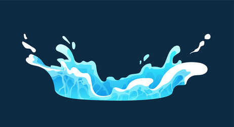 Liquid water splash concept Royalty Free Vector Image