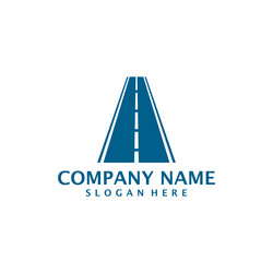 Road logo design template – Royalty-Free Vector | VectorStock