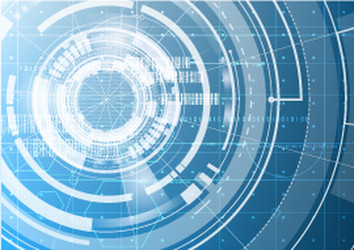 Abstract cyber security background digital Vector Image