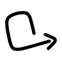 Right arrow symbol icon for web and application Vector Image