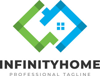 Build house construction logo design Royalty Free Vector