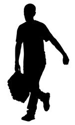 Silhouette Man Carry Load Vector Images (over 100)