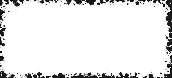 Square grunge ink splatter frame spray graffiti Vector Image