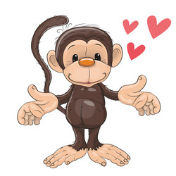 Hug me monkey Royalty Free Vector Image - VectorStock