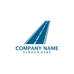 Road logo design road logo design template Vector Image