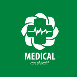 Green cross medical symbol Royalty Free Vector Image
