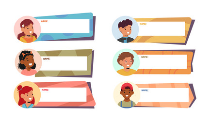 Decorative Name Plate Template