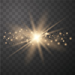 Gold glowing light Royalty Free Vector Image - VectorStock