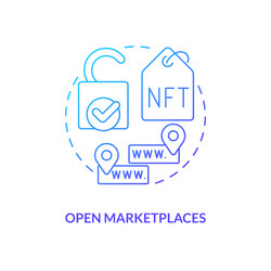 Open access concept icon Royalty Free Vector Image