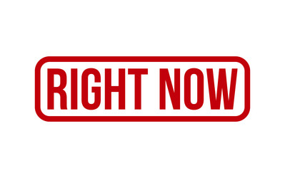 Red right now rubber stamp seal Royalty Free Vector Image