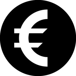 Euro sign Royalty Free Vector Image - VectorStock