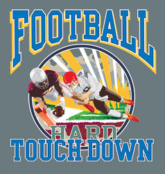 American football touchdown Royalty Free Vector Image