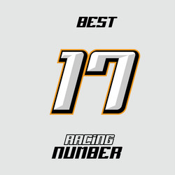 Racing Number Font Vector Images (over 4,300)