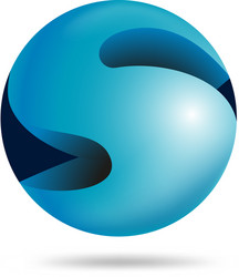 Letter s 3d technology logo Royalty Free Vector Image