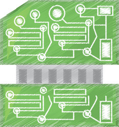 Drawing technical data processor Royalty Free Vector Image