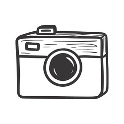 Compact digital camera Royalty Free Vector Image
