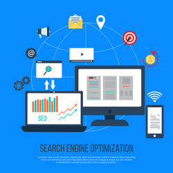 Visual search engine tool concept search by image Vector Image