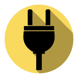 Socket sign black dotted Royalty Free Vector Image