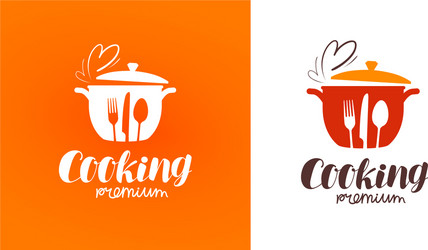 Bon appetit logo label for design menu restaurant Vector Image