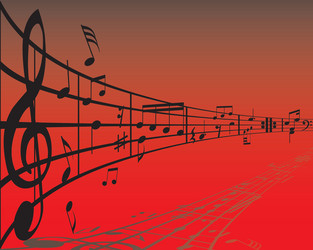 Red Musical Notes Vector Images (over 7,400)