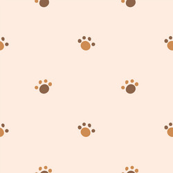 Seamless background paw print gender neutral Vector Image