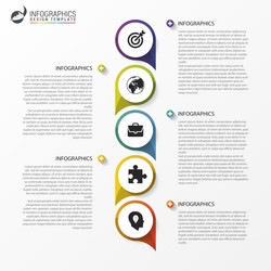 Infographic design template timeline concept Vector Image