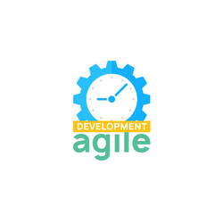 Agile icon methodology development scrum Vector Image