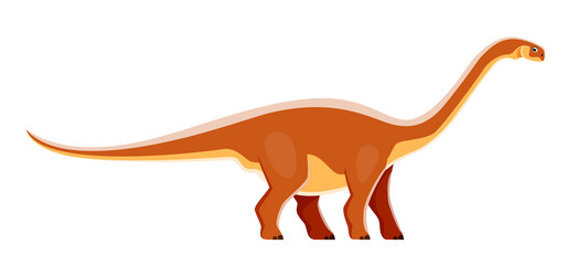 Cartoon dicraeosaurus dinosaur character jurassic Vector Image