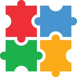 Autism awareness day puzzle pieces colorful Vector Image