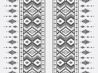 Black and white geometric ethnic pattern traditio Vector Image